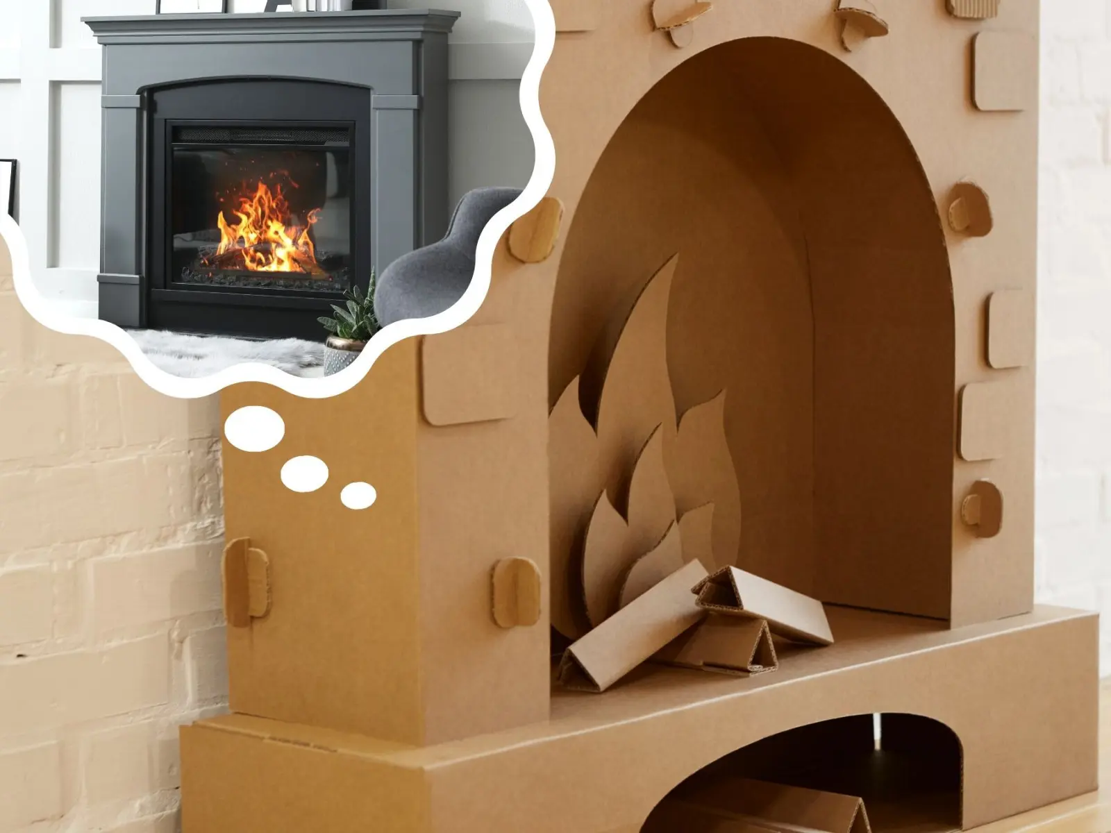 Zaskocz rodzinę kartonowym kominkiem: prosty poradnik DIY!